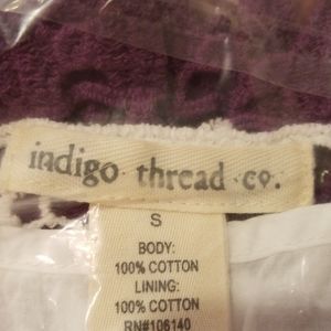 Indigo Thread Company | Tops | Indigo Thread Co Woven Crocheted Lace ...